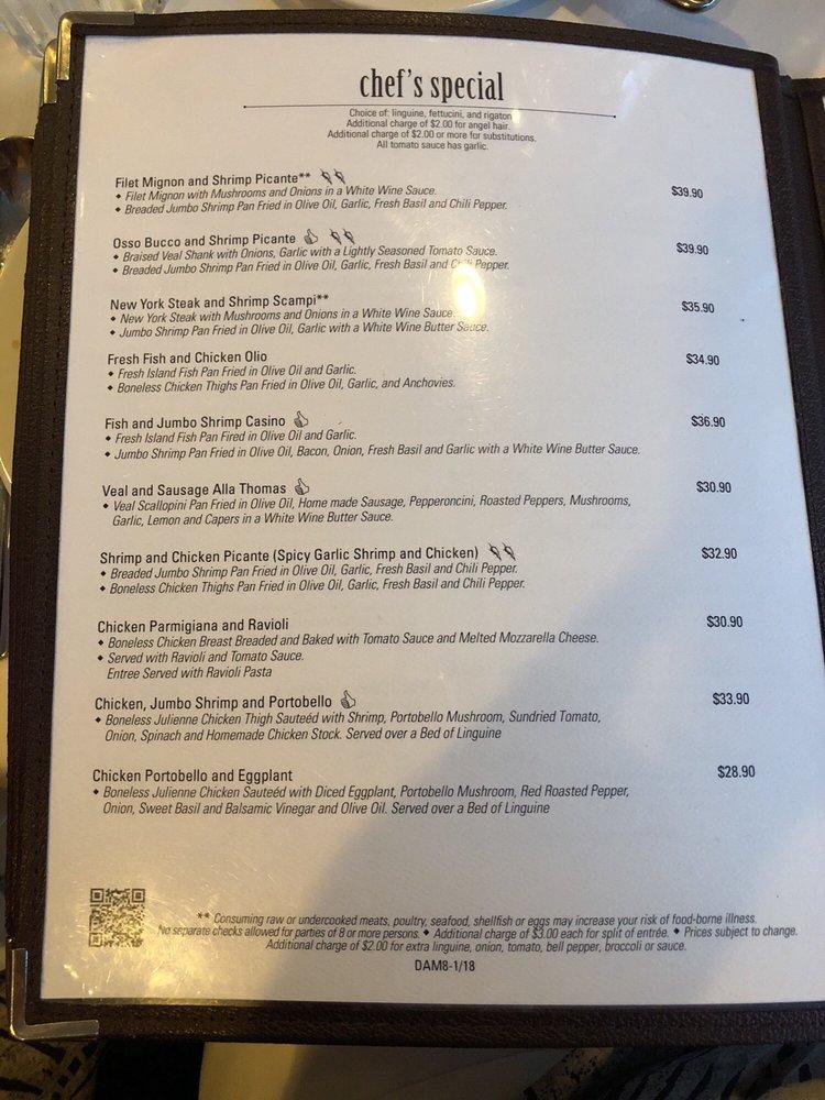 Menu at Assaggio Kailua restaurant, Kailua, 354 Uluniu St #101
