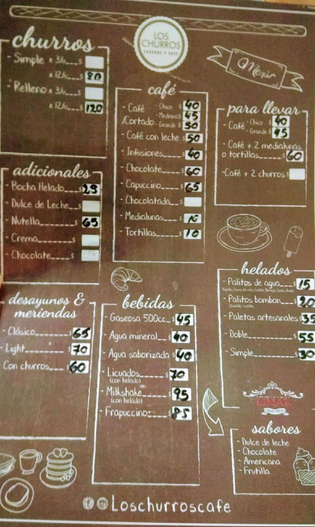 Menu at Cafeteria & Panaderia Regional, Santiago del Estero, G4200IJE ...