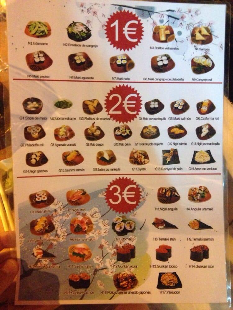 Menu at Restaurante Fish, Madrid, Calle de Modesto Lafuente