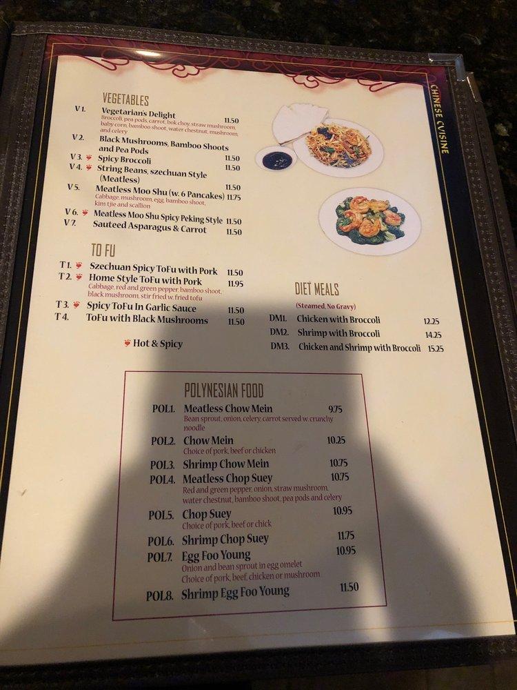 Menu at Wong Dynasty And Yankee Grill Inc. restaurant, Holden
