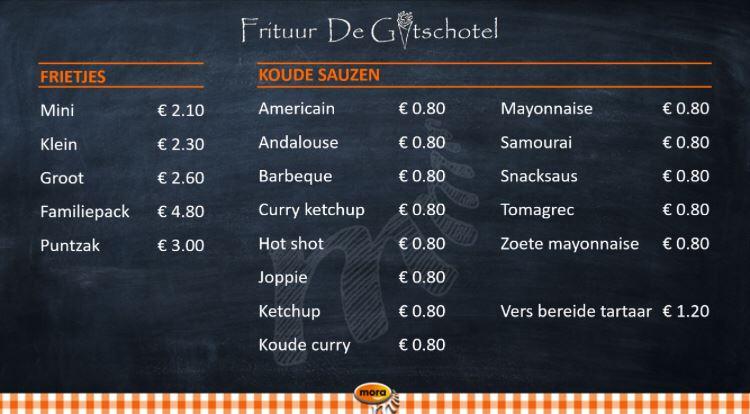 Menu at La Ruche Antwerpen, Mortsel, Gitschotellei 108