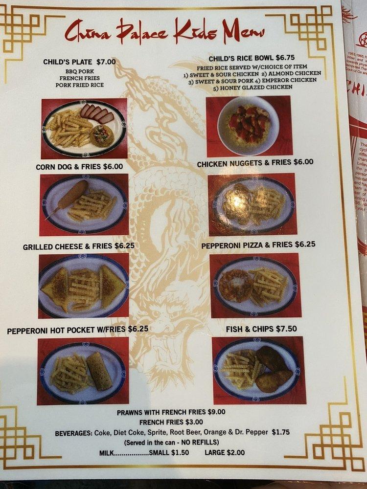Menu at China Palace Restaurant, Bellingham