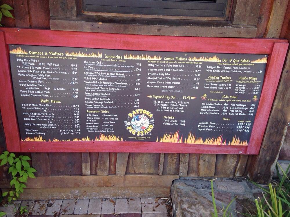 Menu at Colt's Pig Stand BBQ, Ormond Beach