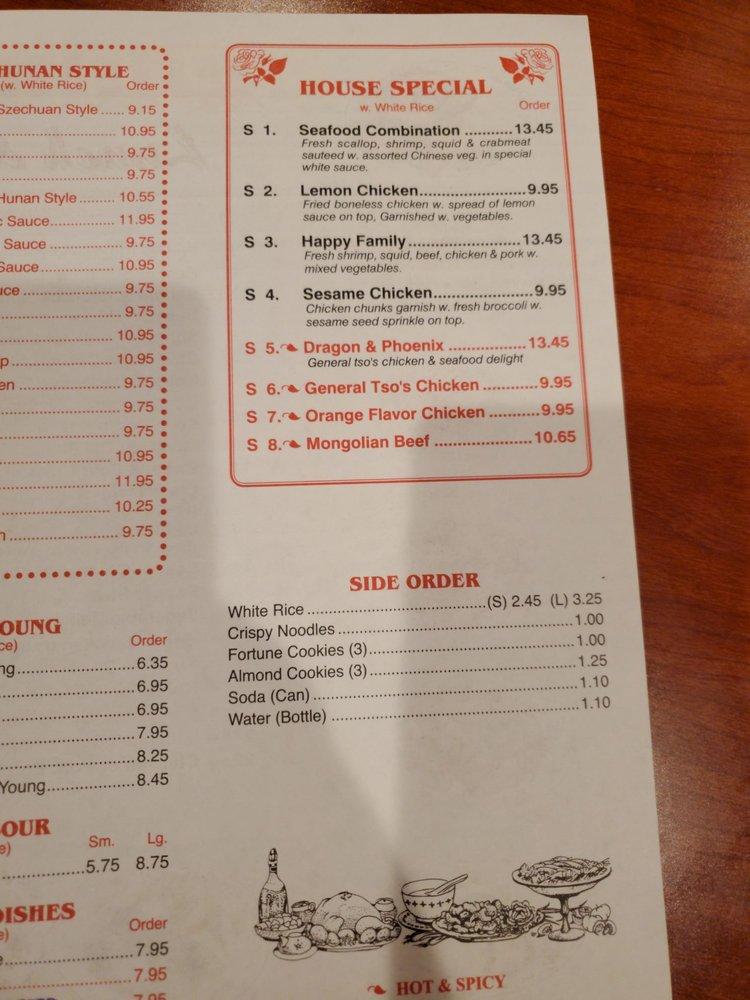 Menu at Great Dragon Chinese Restaurant, Saint Paul