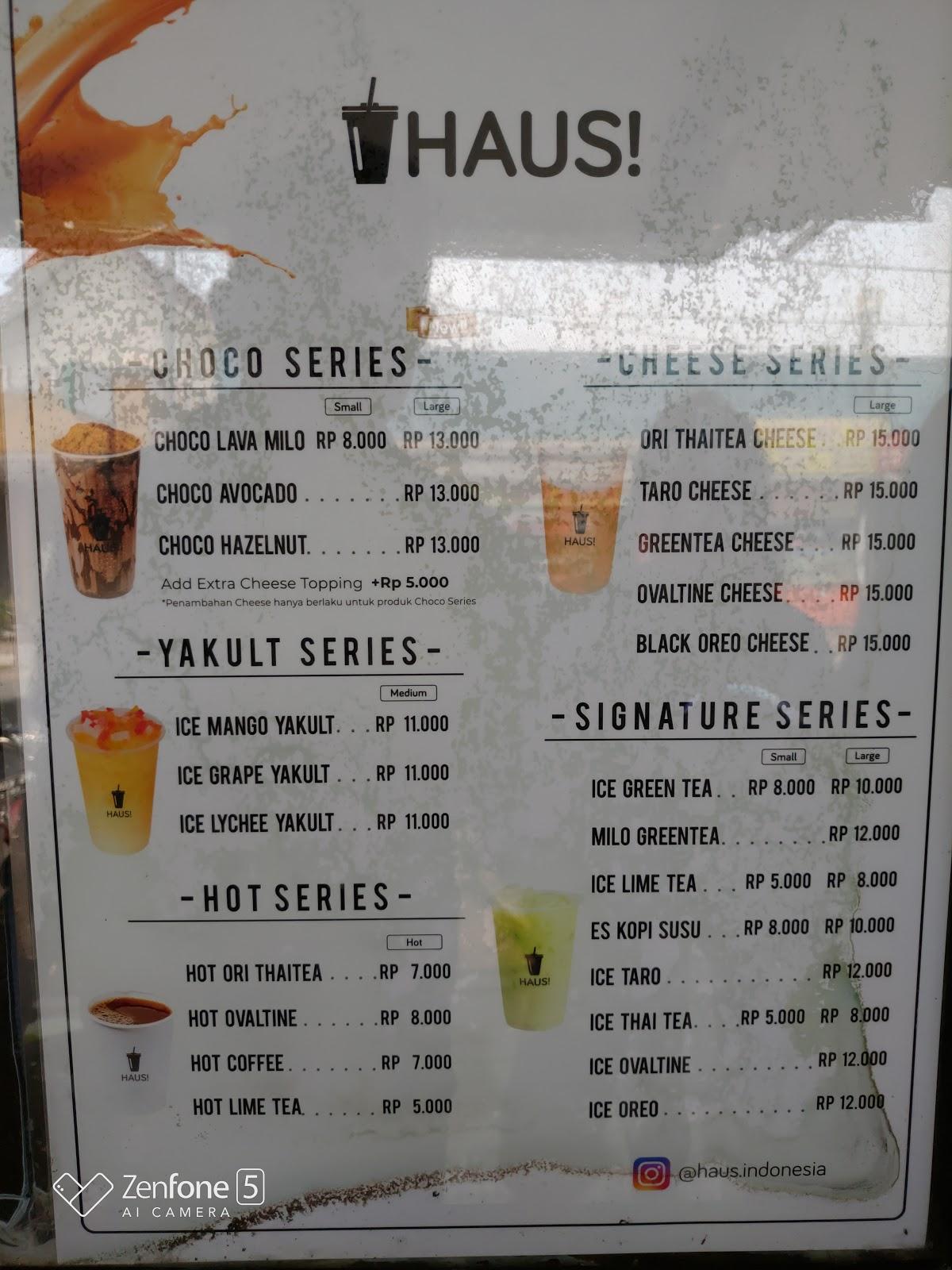 Menu at HAUS! Kartini cafe, Bekasi Regency, Jl. RA Kartini No.11