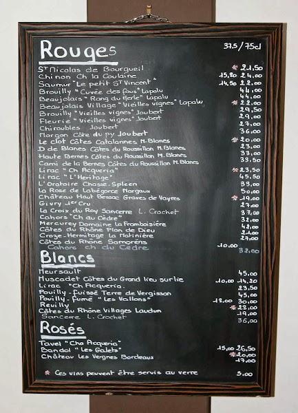 Menu au Le bistro du parc restaurant, Pontoise