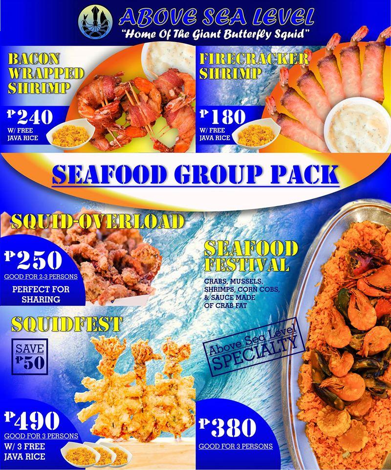 Carta del restaurante Above Sea Level - Makati Ave. Branch "Pob Stacion ...