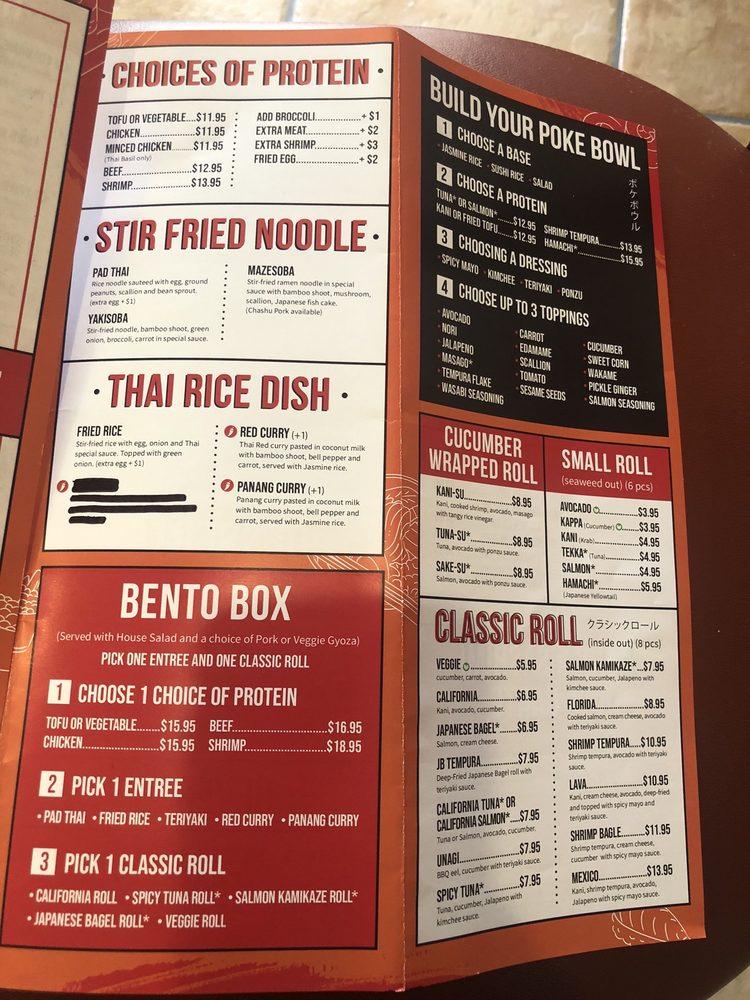 Menu at Rice and Roll restaurant, Pembroke Pines