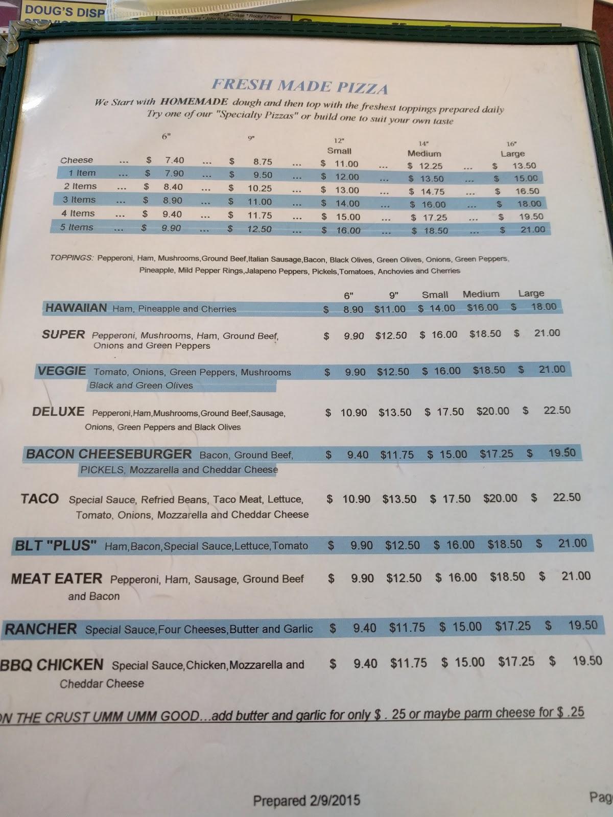 Menu at Mio Pizza Shop pizzeria, Mio