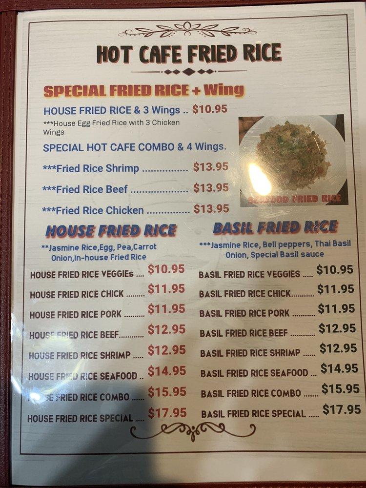 Menu at Hot Cafe, Atlanta, Riverdale Rd