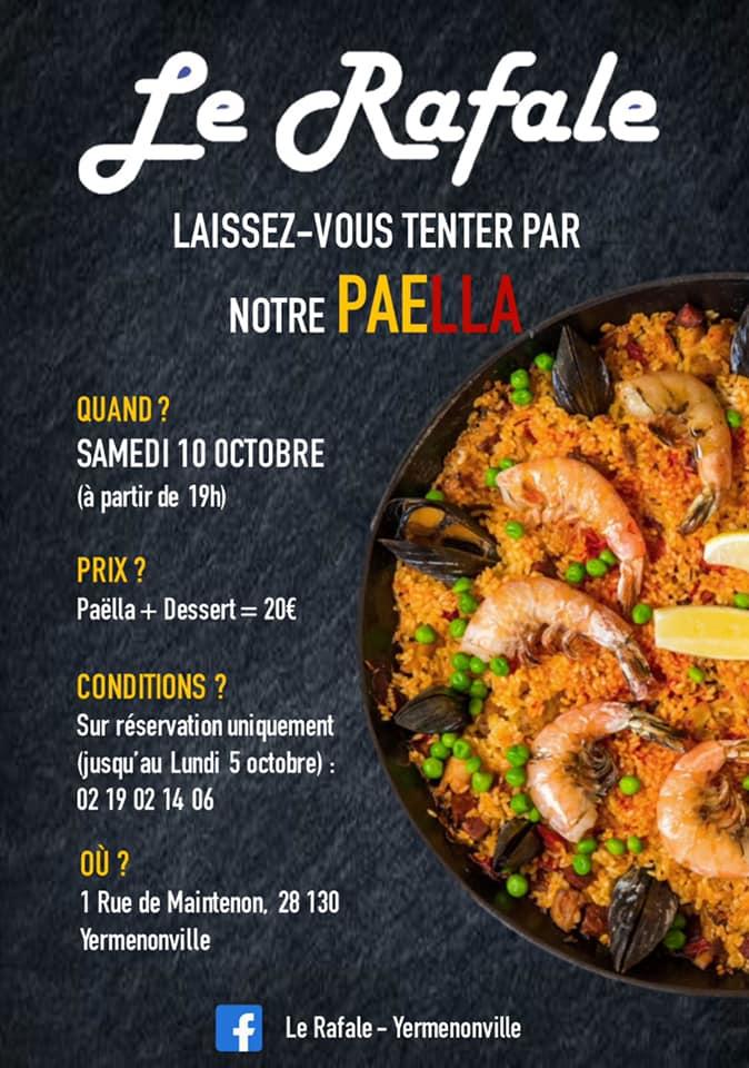 Menu at Le Rafale restaurant, Yermenonville