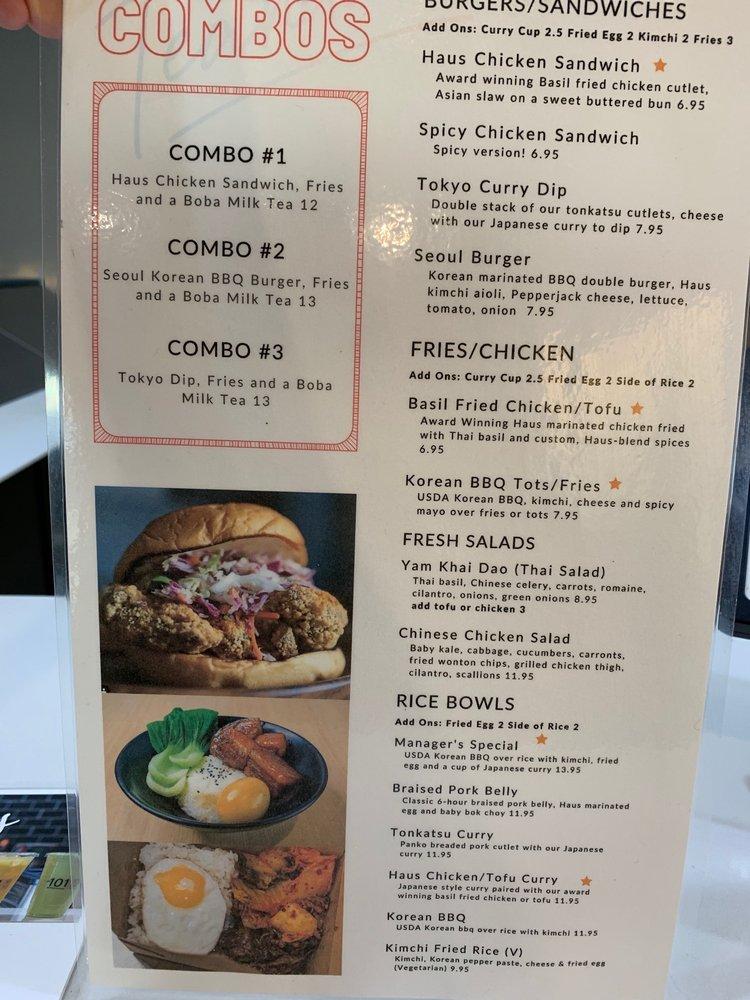Menu at Me So Poke restaurant, Austin, 10815 FM-2222