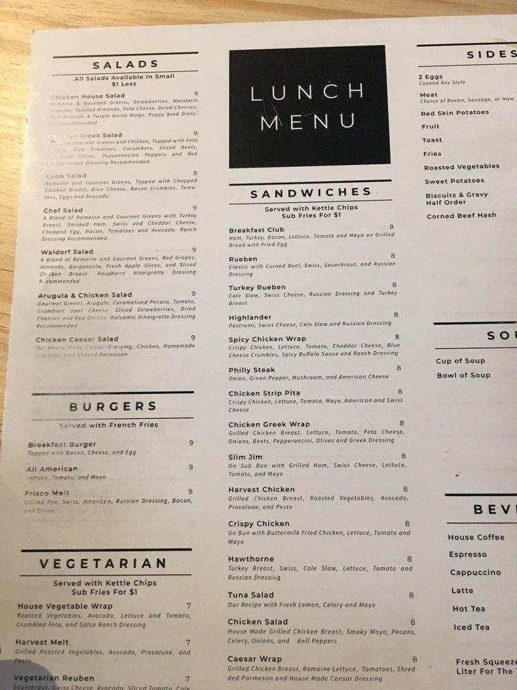 Menu at The Bread & Yolk cafe, Orion charter Township