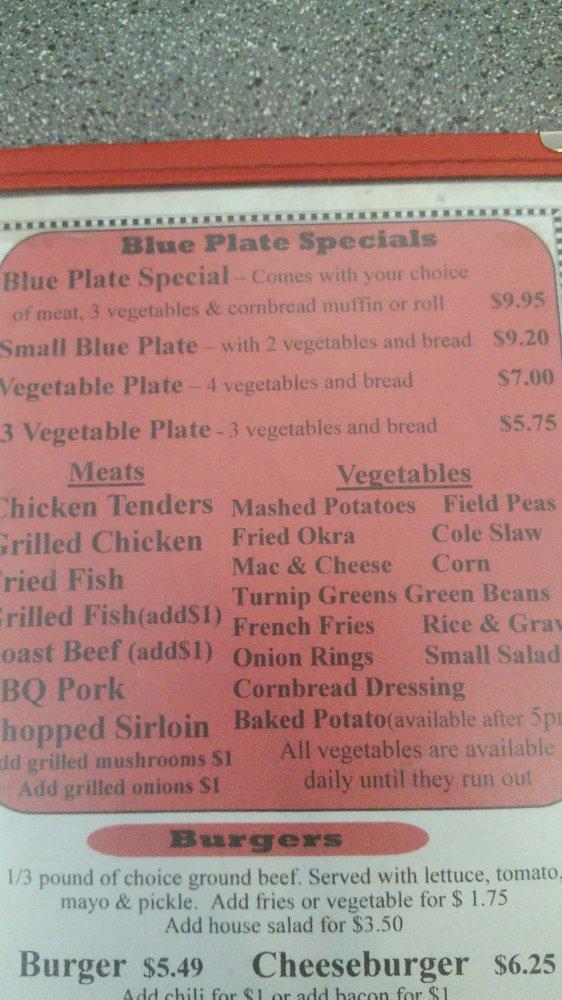 Menu at Big Time Diner restaurant, Mobile