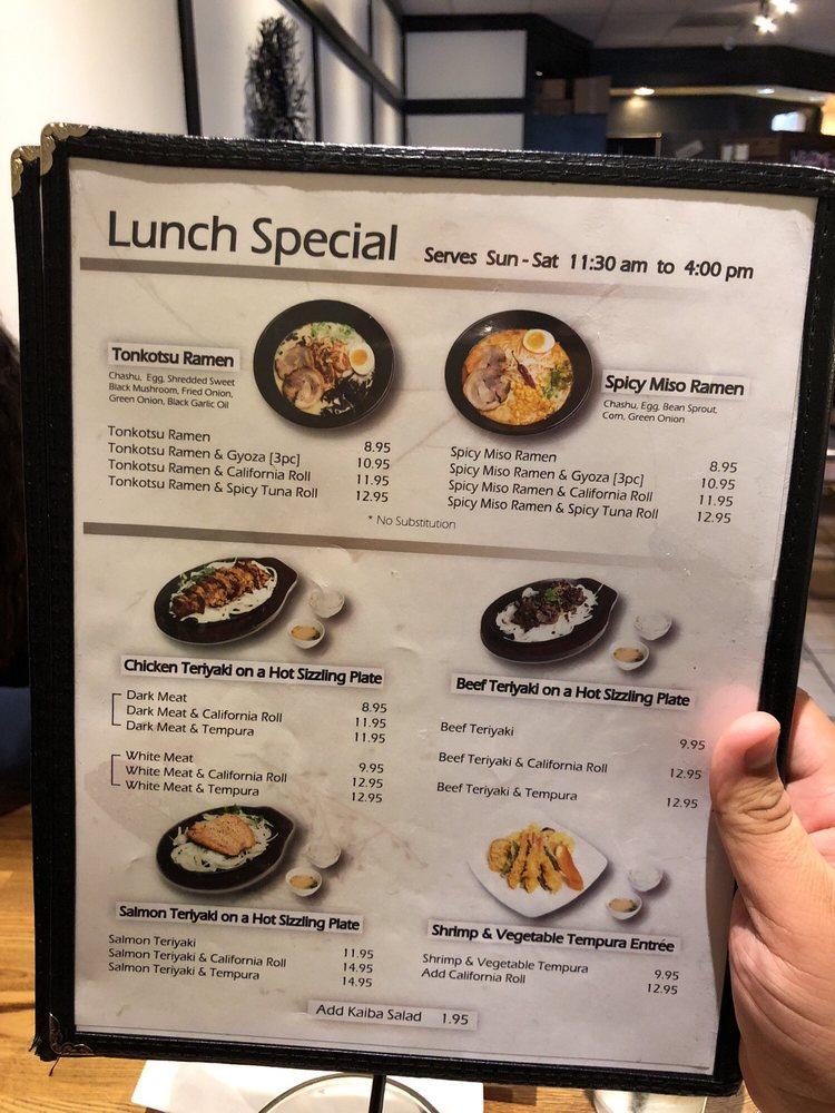 Menu at Kaiba Japanese Restaurant - Monterey Park, Monterey Park