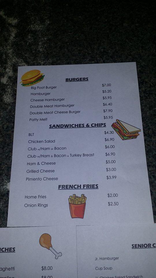 Menu at Filling Station restaurant, Henderson