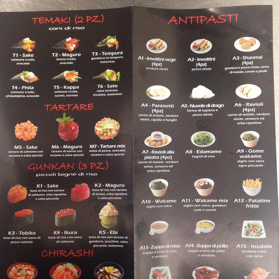 Carta del restaurante Koi Sushi, Oderzo
