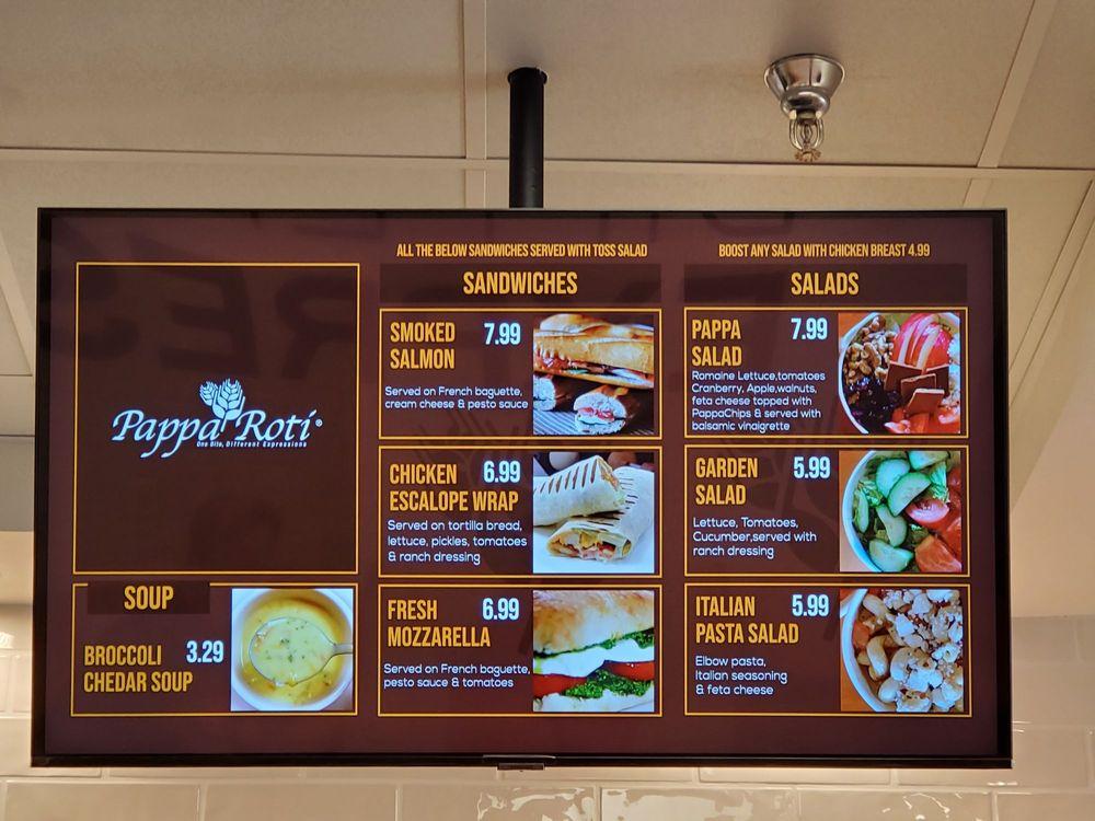 Menu at PappaRoti pub & bar, Omaha