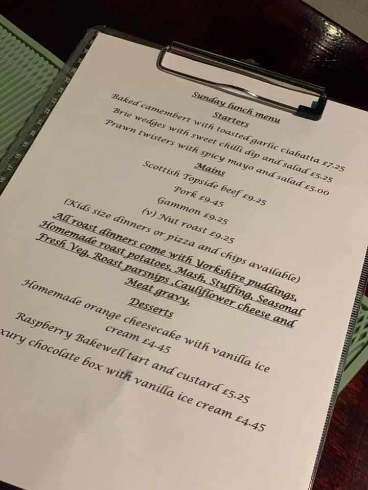 Menu at Star pub & bar, Mansfield, Warsop Road