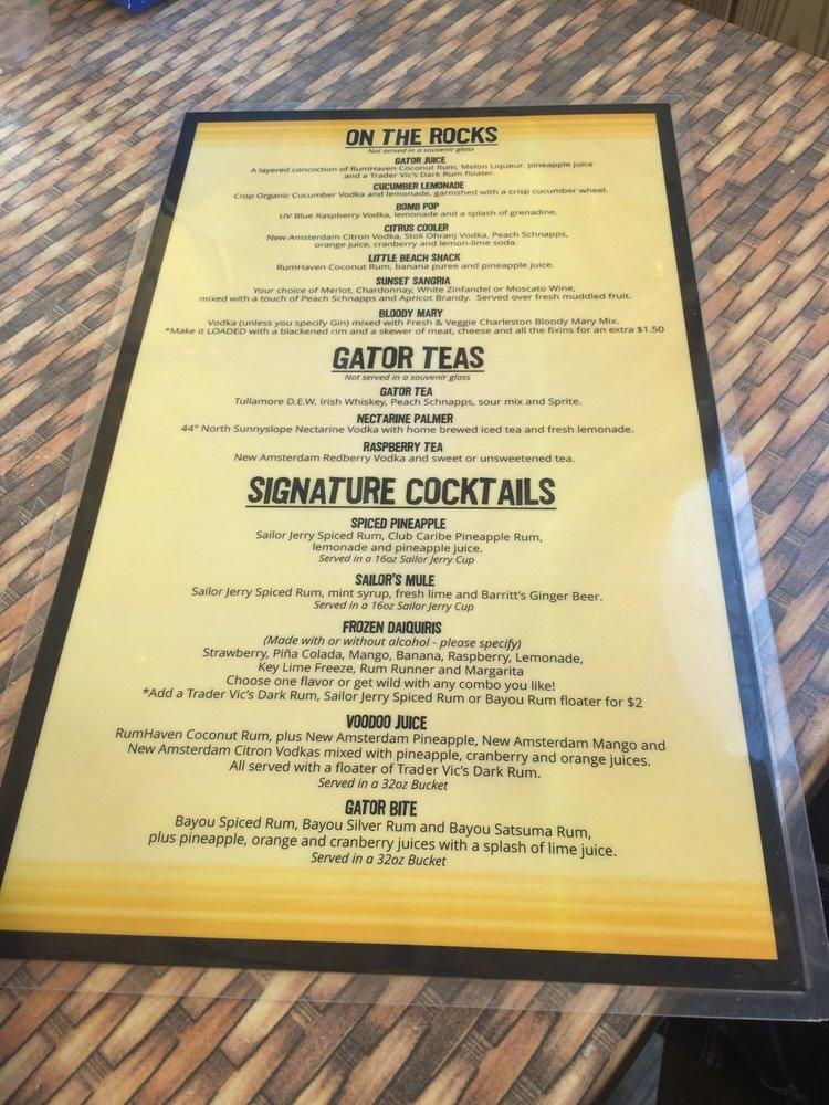 Menu at Gator Joe's Beach Bar & Grill, Ocklawaha