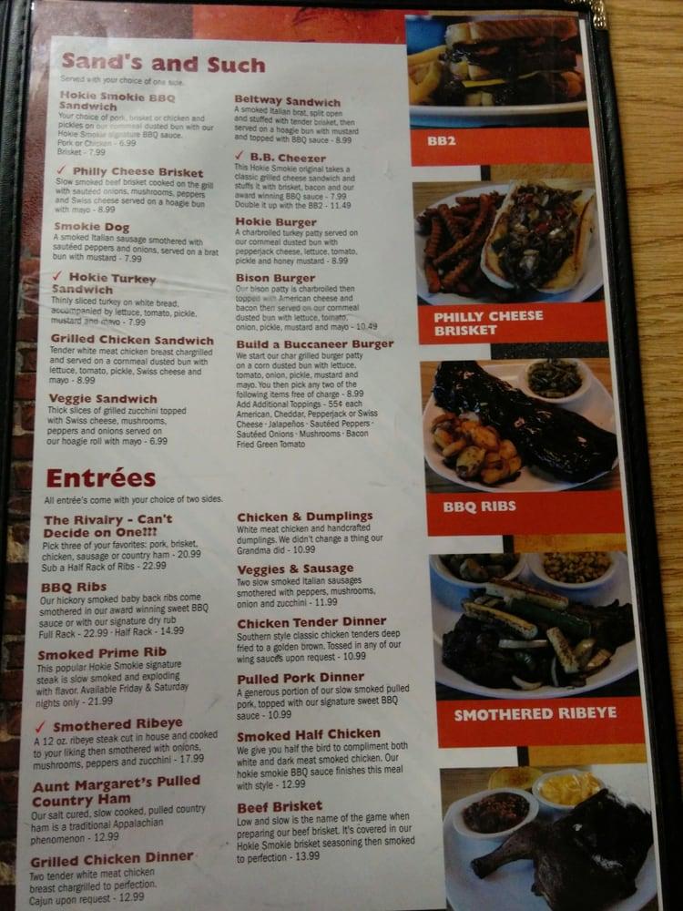 Menu at Hokie Smokie Brisket & BBQ, Johnson City
