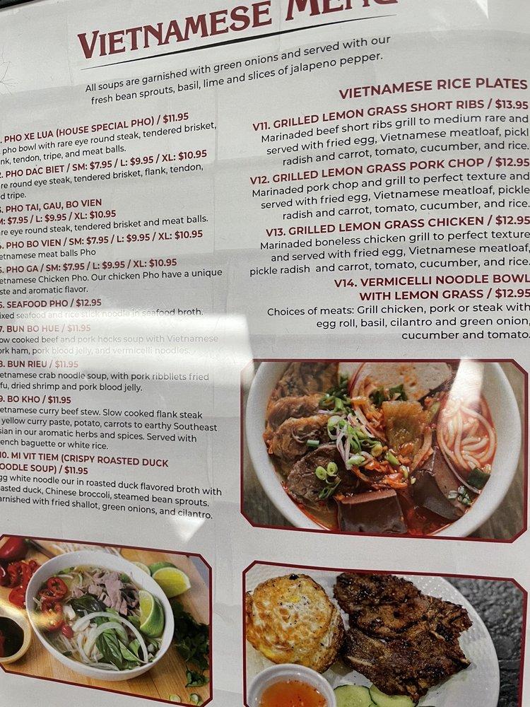 Menu at Phở 88 restaurant, Mobile