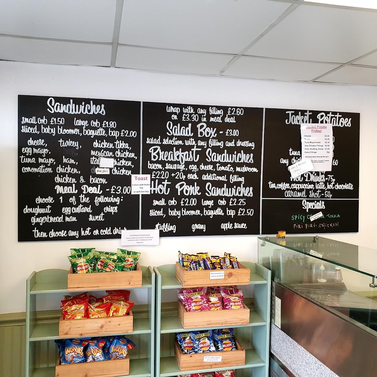 Menu at Windmill Bakery, Wolverhampton