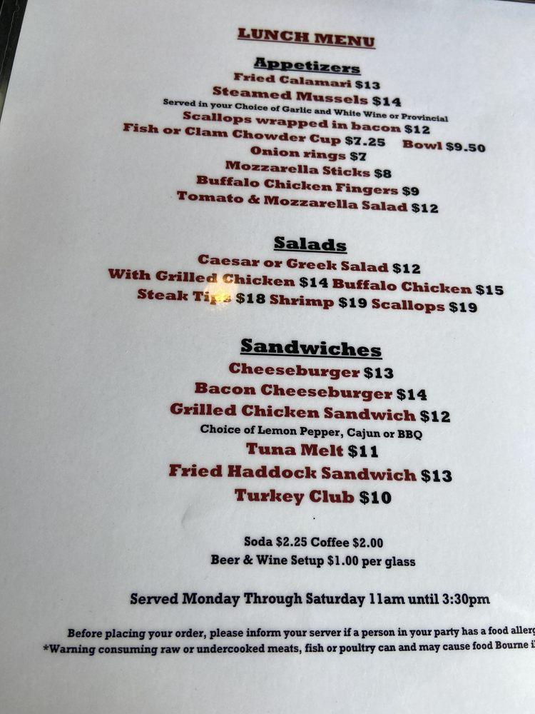 Menu at Causeway Restaurant, Gloucester, 78 Essex Ave