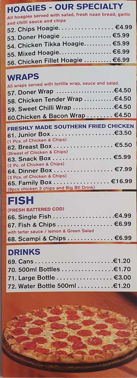 Menu at Food Guru fast food Takeway, Burnfoot