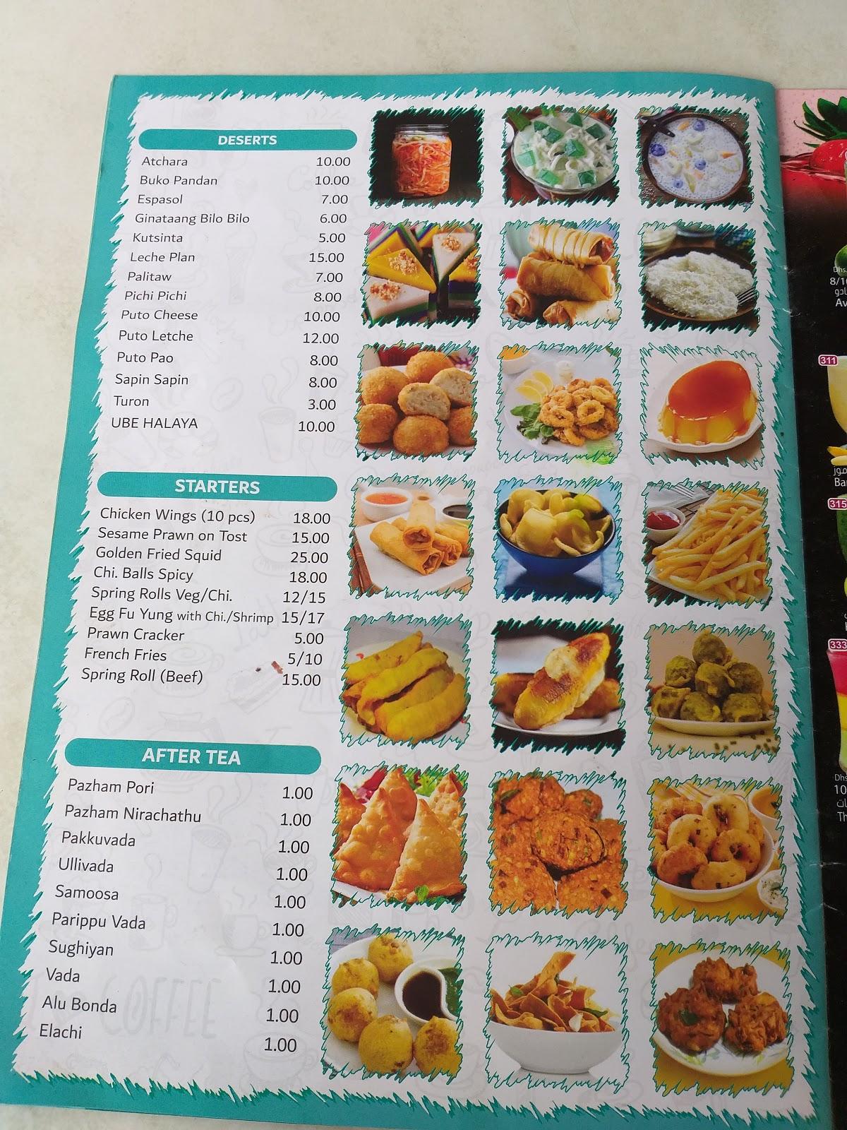 Menu at Star Volga Restaurant, Dubai
