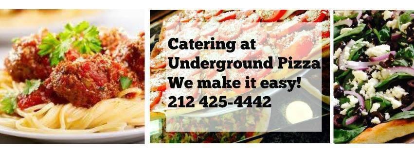 Menu at Underground Pizza pizzeria, New York City, 3 Hanover Square #2615