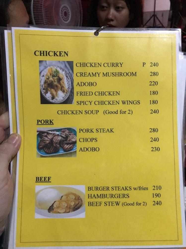 Menu at Kangaroo Bar, Lapu-Lapu City, 6 Pajac-Maribago Rd