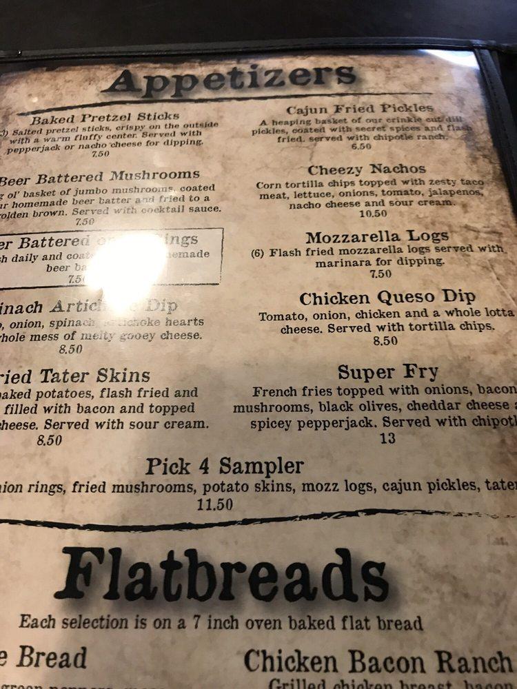 Menu at Luckie's Barn & Grill, Oregon