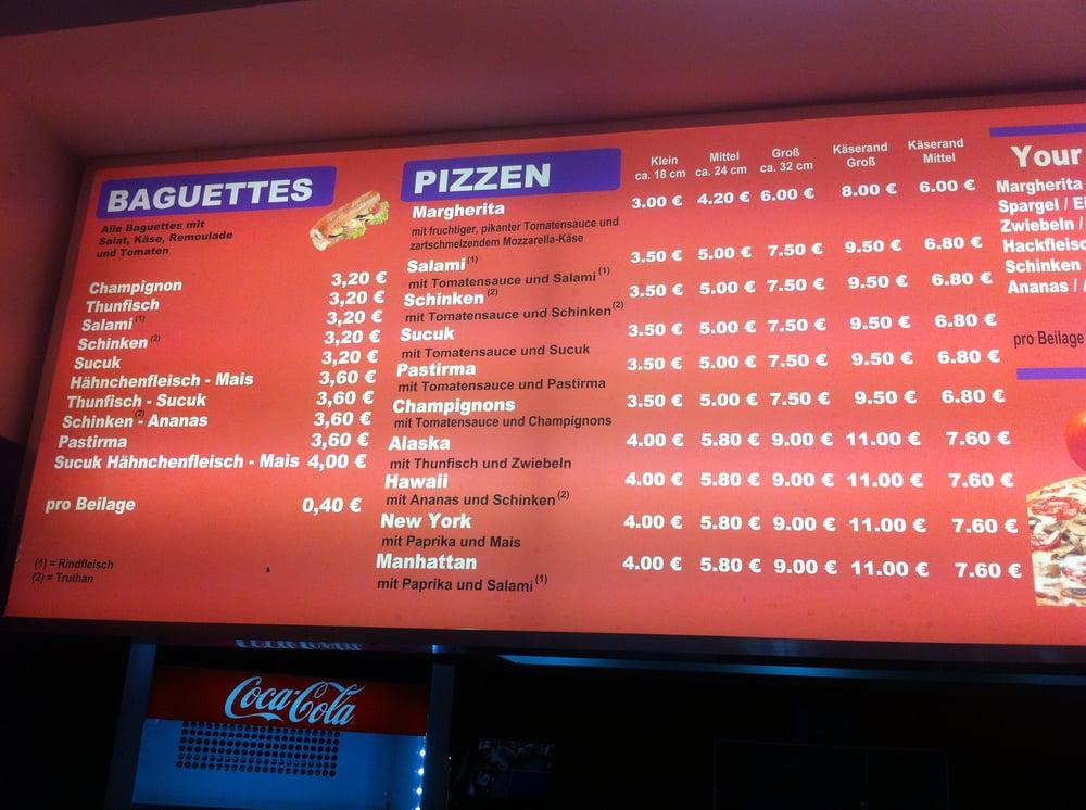 Speisekarte von Pan Pizza, Düsseldorf
