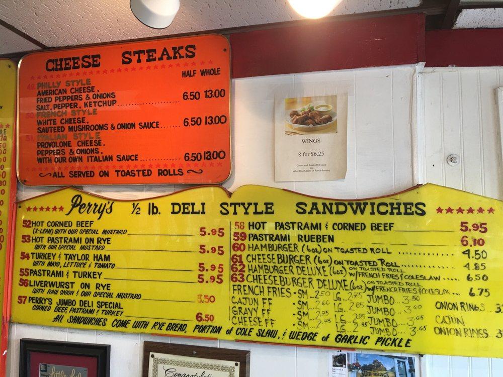 Menu at Sub Shack & Deli restaurant, Hackettstown