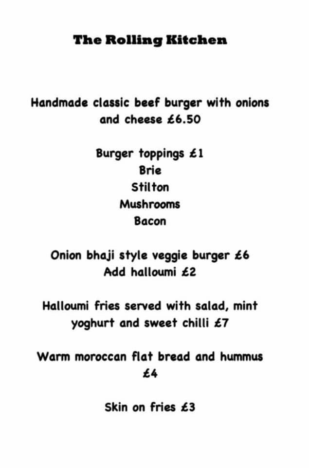 Menu at The Griffin Inn pub & bar, Birmingham