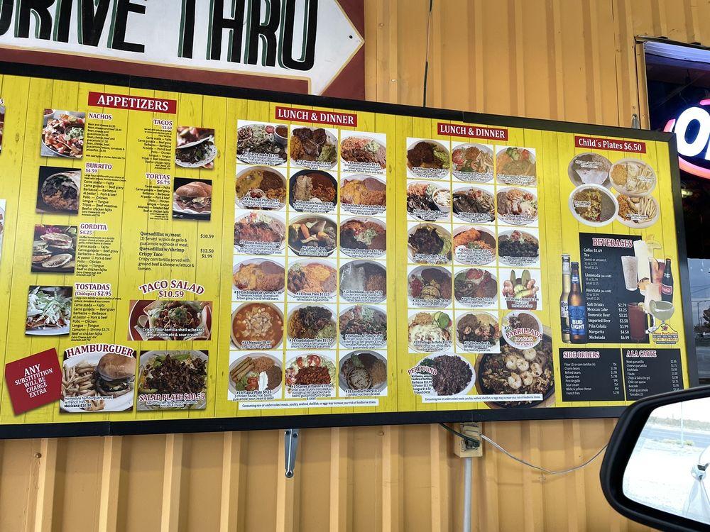 Menu at Taqueria Guadalajara restaurant, Fort Stockton, 200 E 19th St
