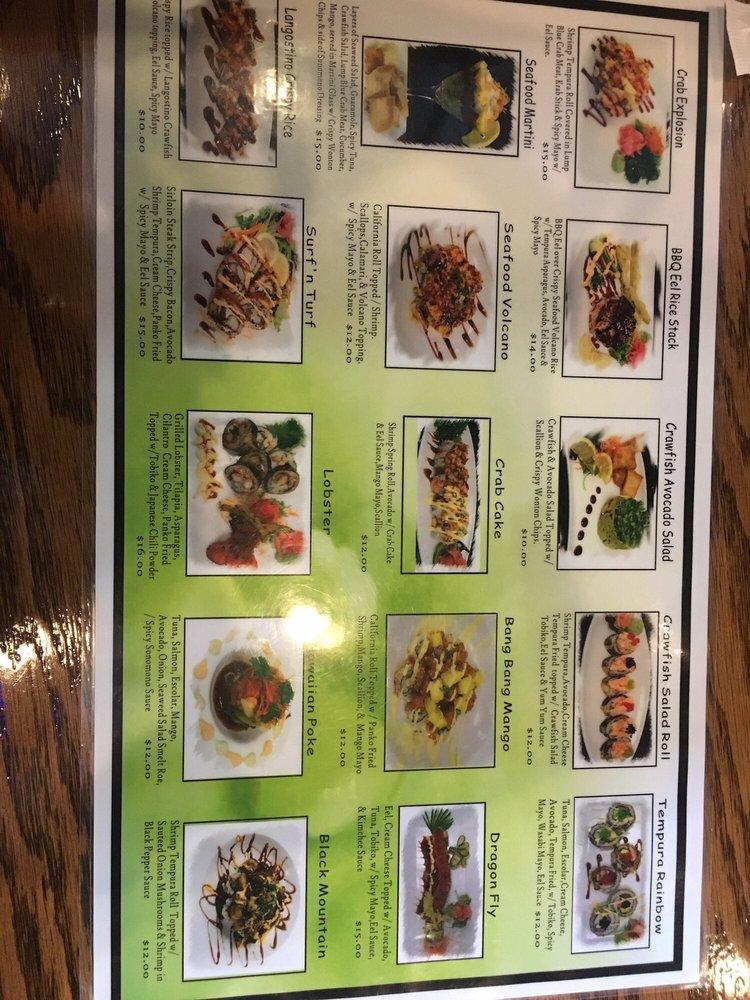Menu at Dao Restaurant, Tallahassee