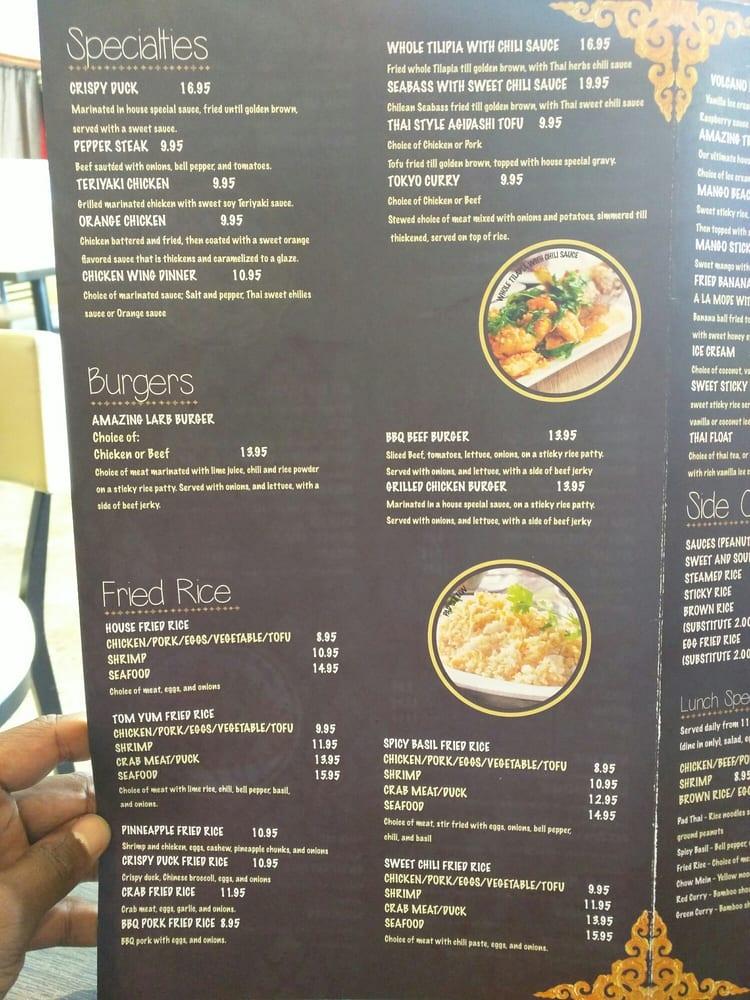 Menu at Amazing Thai restaurant, North Las Vegas, W Ann Rd #109