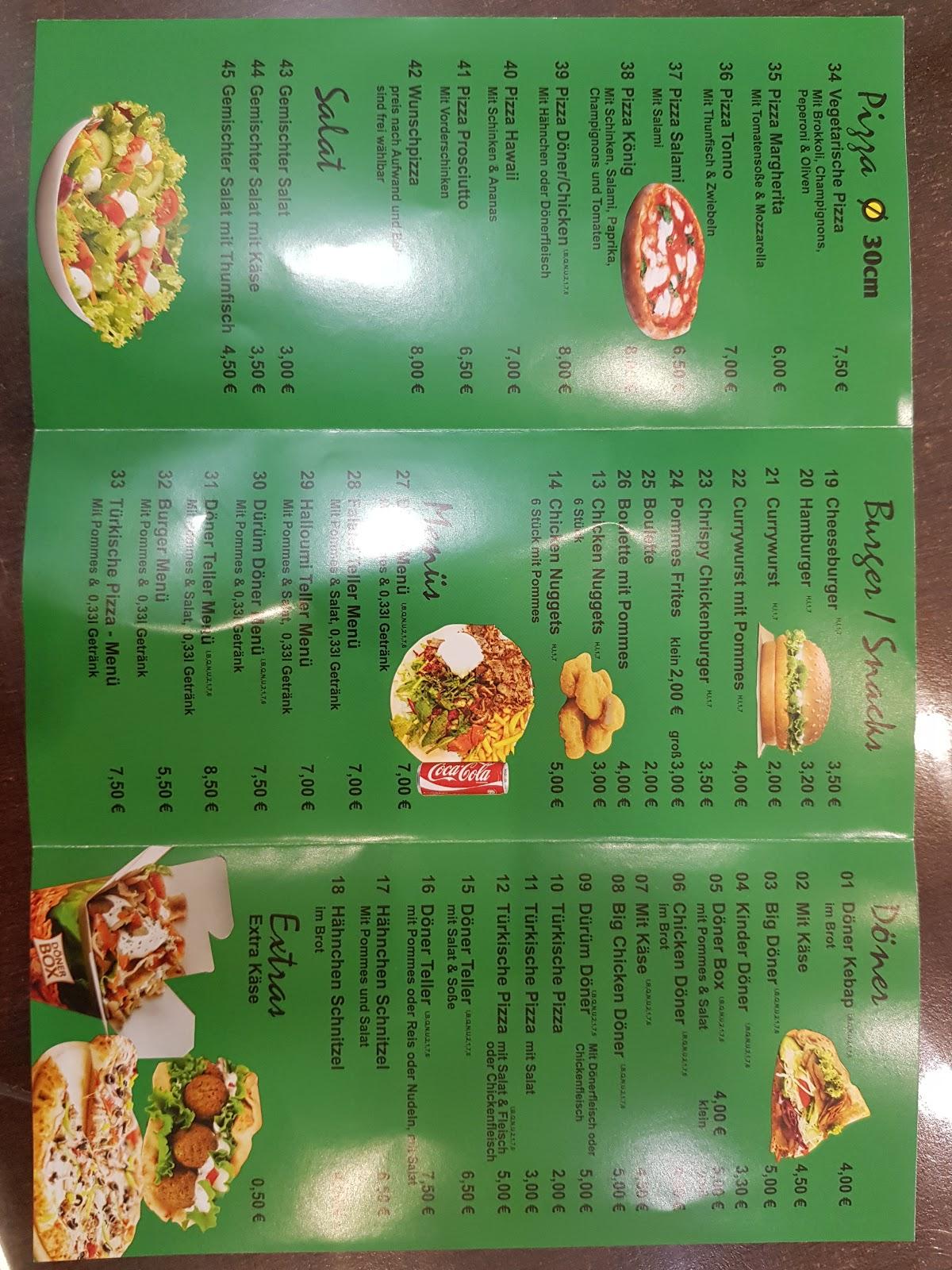 Speisekarte von König Döner restaurant, Ludwigsfelde