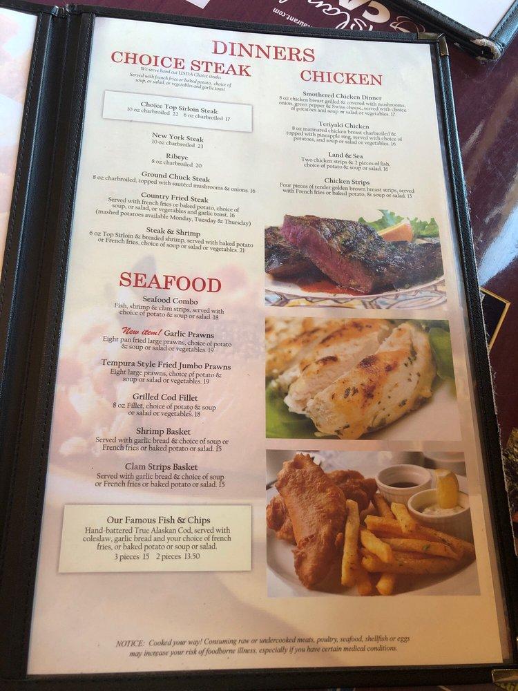 Menu at Island Cafe, Anacortes