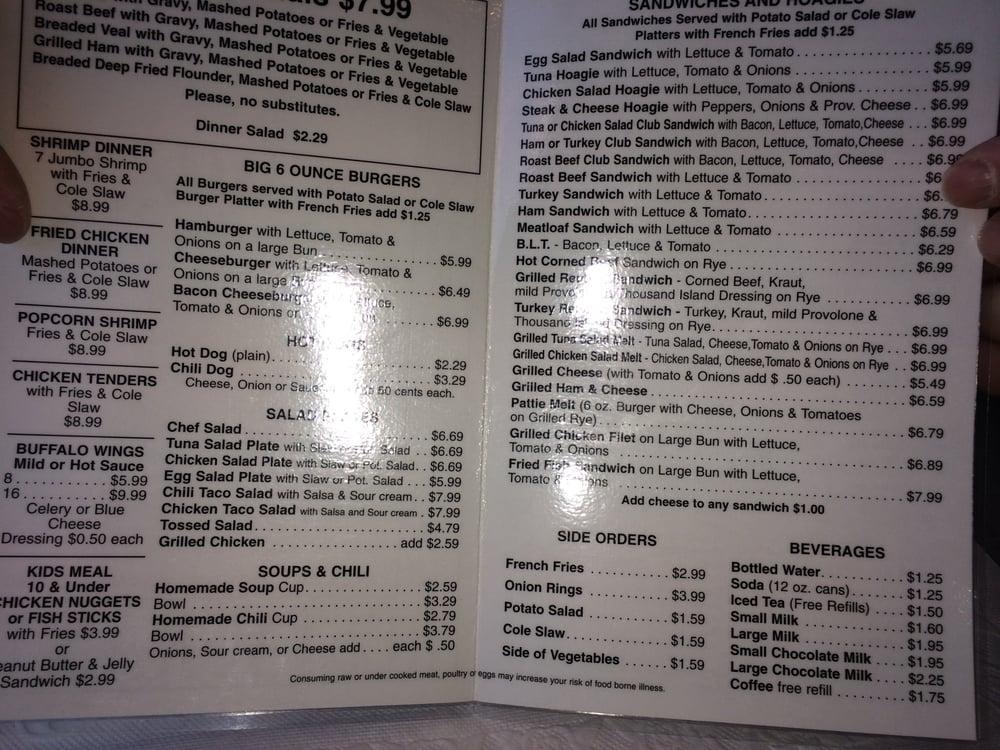 Menu at Kenny's Korner Restaurant, Redington Shores