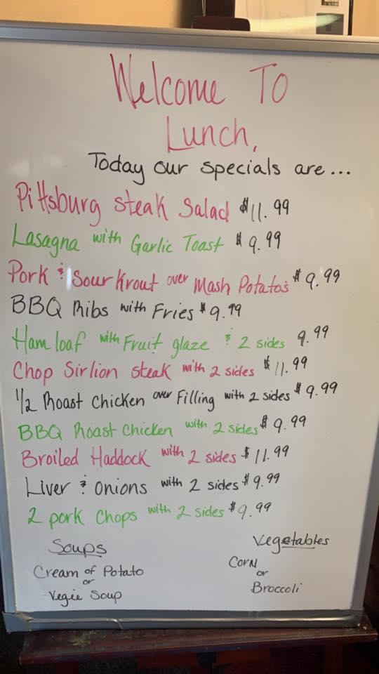 Menu at Newport family restaurant, Newport