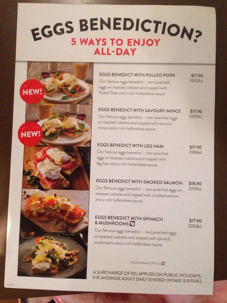 Menu at The Coffee Club Innaloo, Innaloo, Westfield Innaloo 1005
