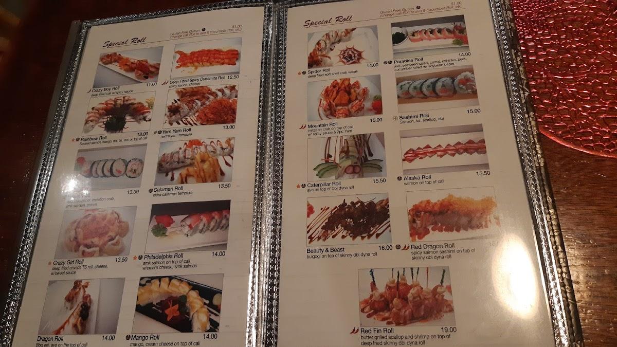 Menu at Red Fin Sushi & K-Food restaurant, Castlegar