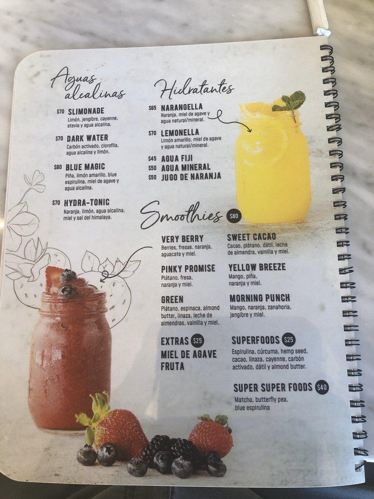 Carta del restaurante Alma Verde Mexicali, Mexicali