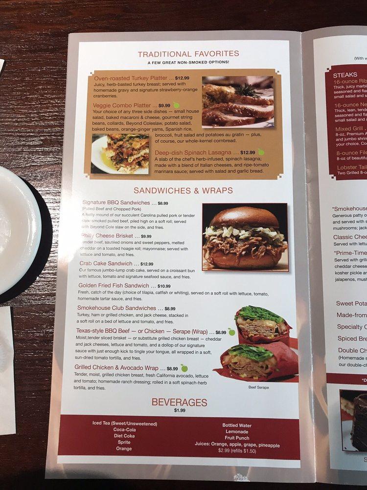 Menu at The Prime Smokehouse BBQ, Rocky Mount