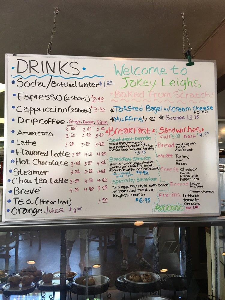 Carta de Jakey Leigh's Café Bakery, Kanab
