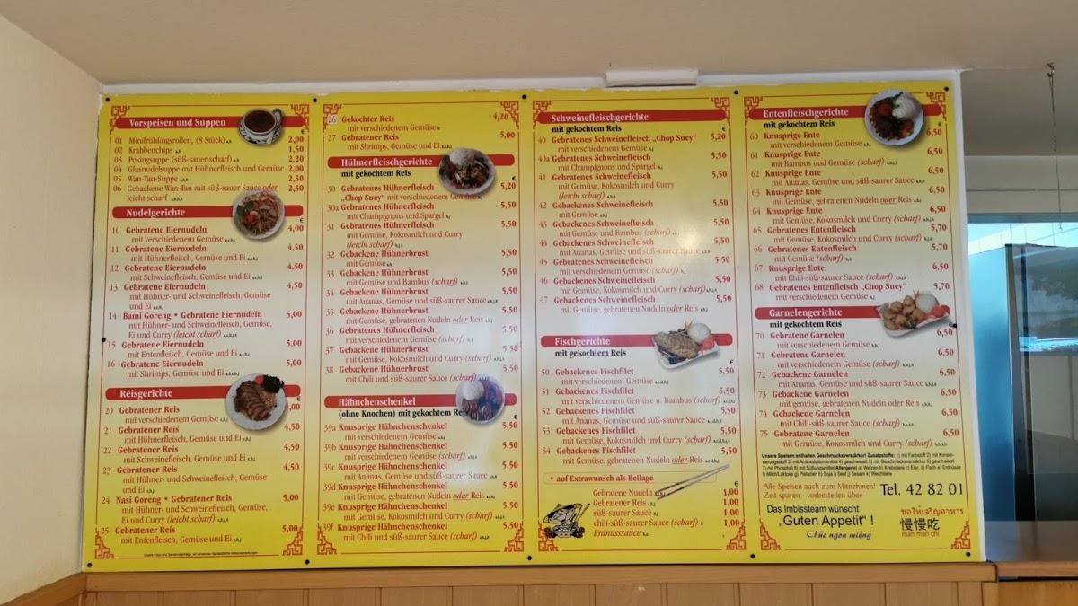 Speisekarte von Asia Snack restaurant, Pößneck