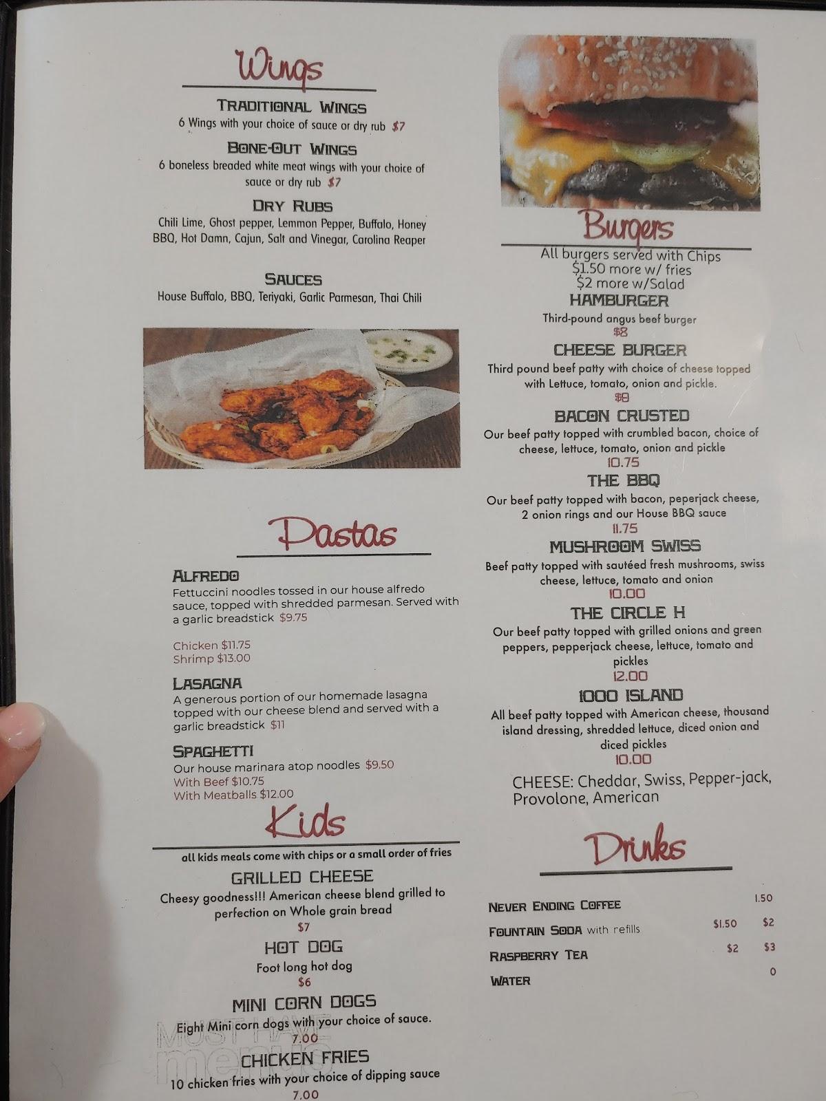 Menu at Circle H Cafe+, Townsend